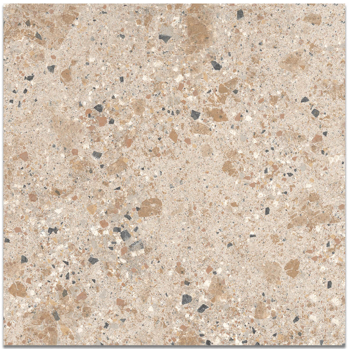 Rialto Capuccino Terrazzo Stone Effect Porcelain Tiles | StoneSuperstore
