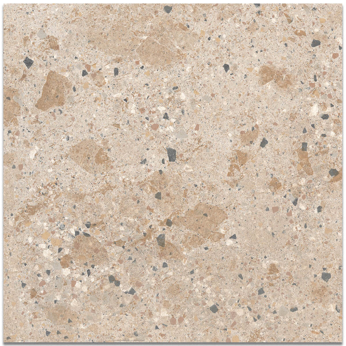 Rialto Capuccino Terrazzo Stone Effect Porcelain Tiles | StoneSuperstore