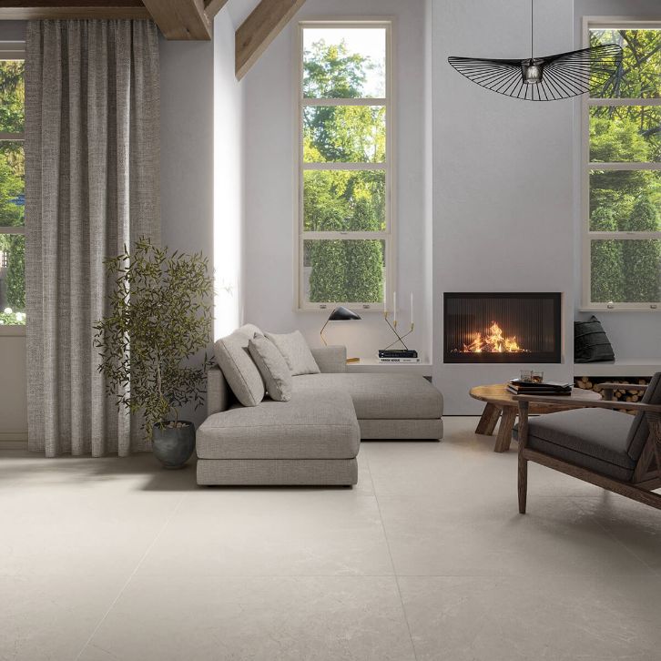 Elysian Sand Stone Effect Porcelain Tiles - 100x100cm | StoneSuperstore