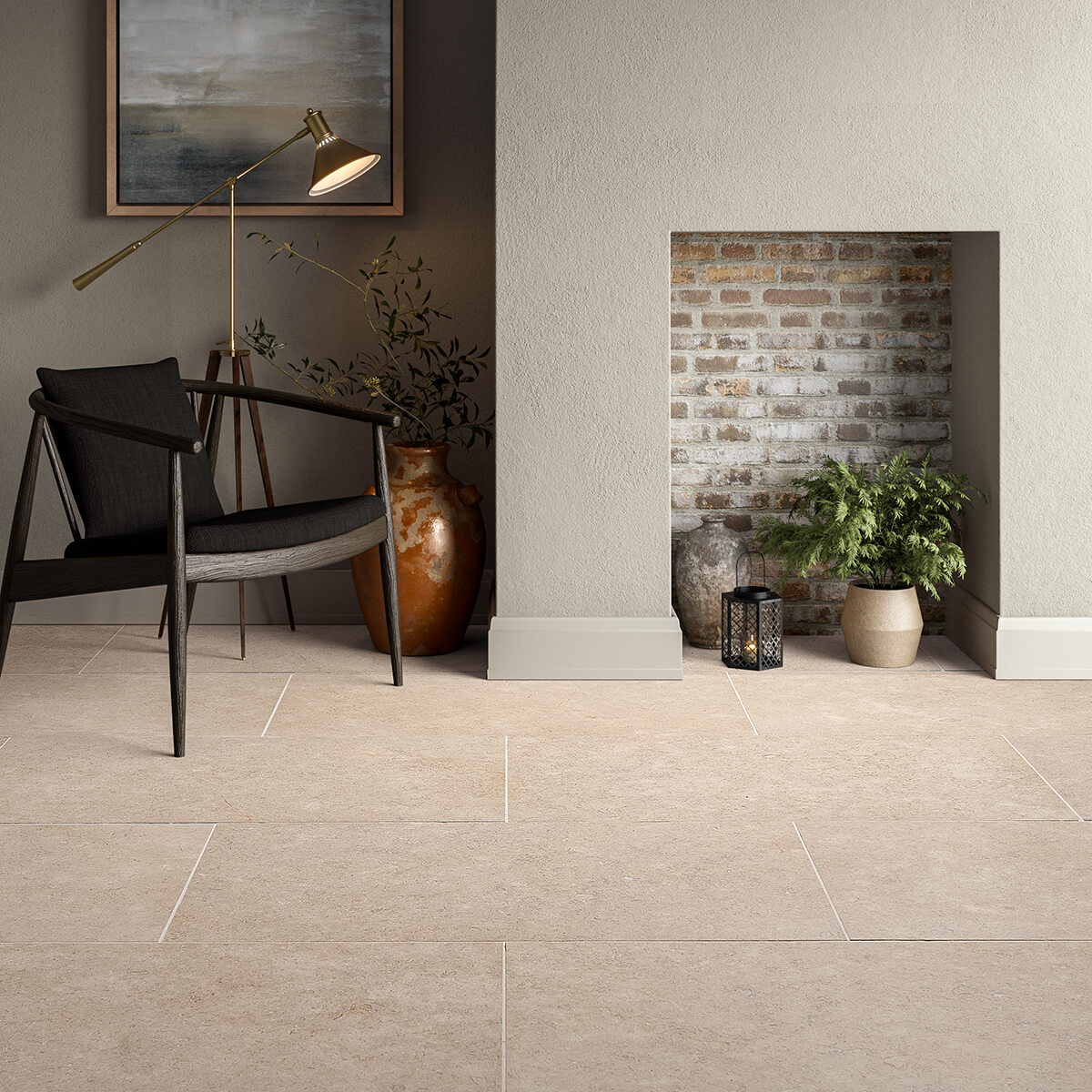 Brushed Dijon Limestone Tiles for Walls & Floors | StoneSuperstore