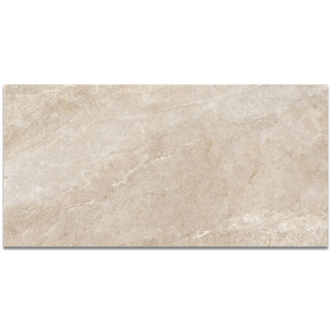 Mykonos Cotton Stone Effect Porcelain Tiles - 60x120cm | StoneSuperstore