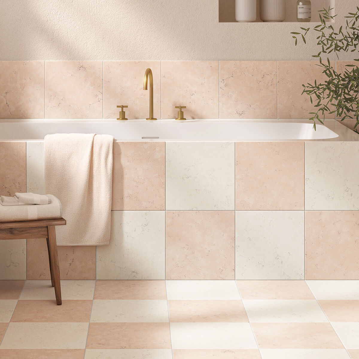 Firenza Rose Pink Matte Marble Effect Porcelain Tiles | StoneSuperstore