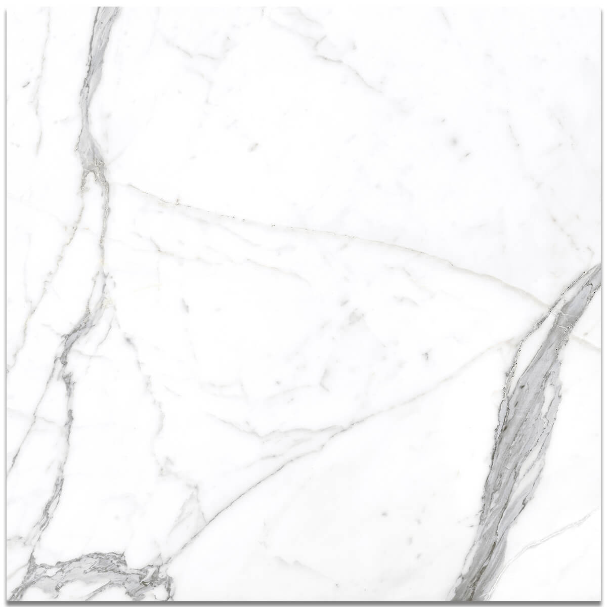 Statuario White Marble Effect Porcelain Tiles | StoneSuperstore