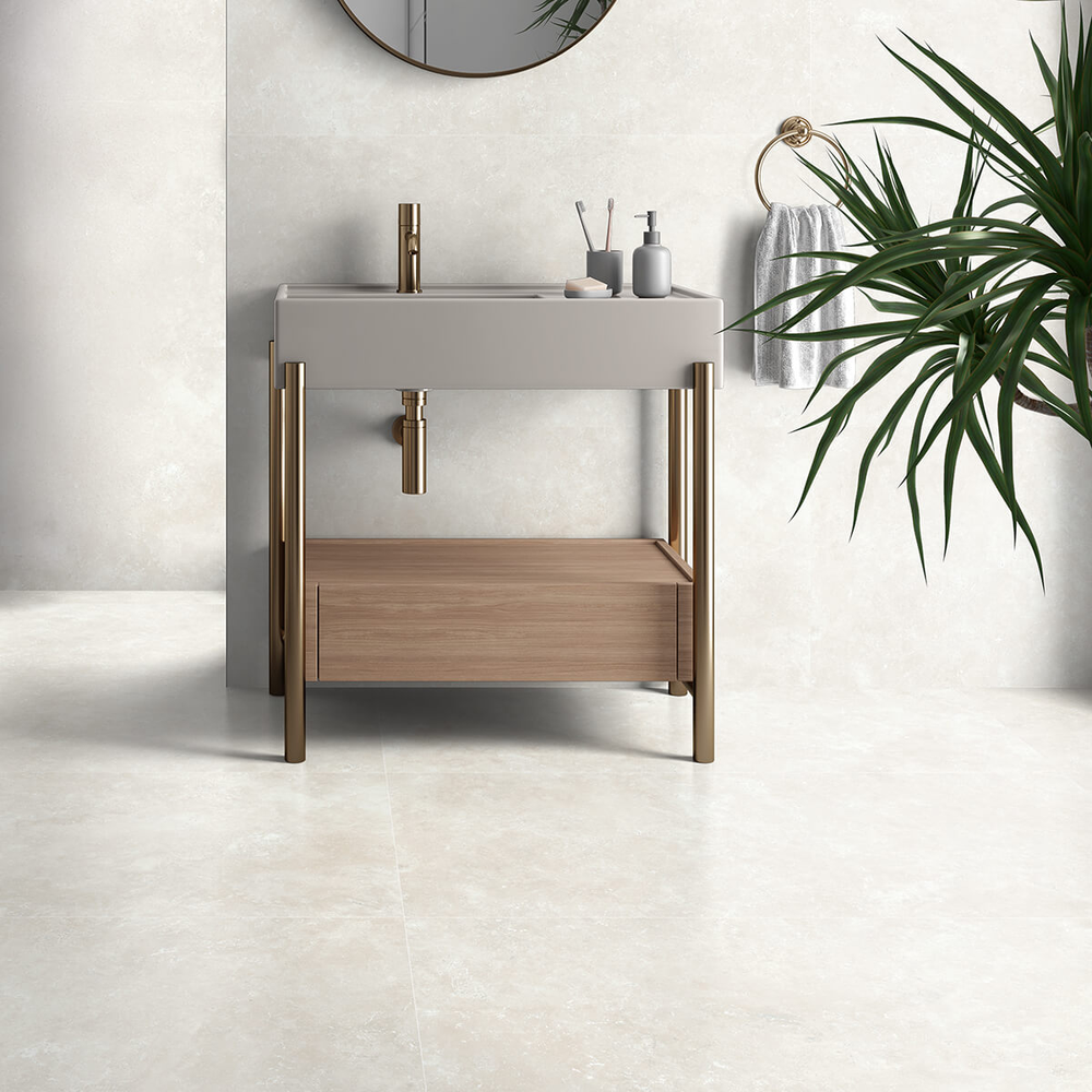 Ivory Essence Stone Effect Porcelain Tiles - 120x60cm | StoneSuperstore