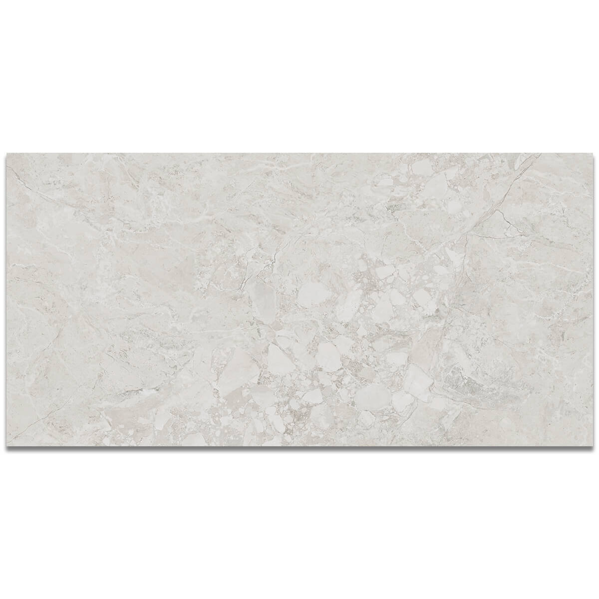 Celine Ceppo Pearl White Marble Effect Porcelain Tiles | StoneSuperstore