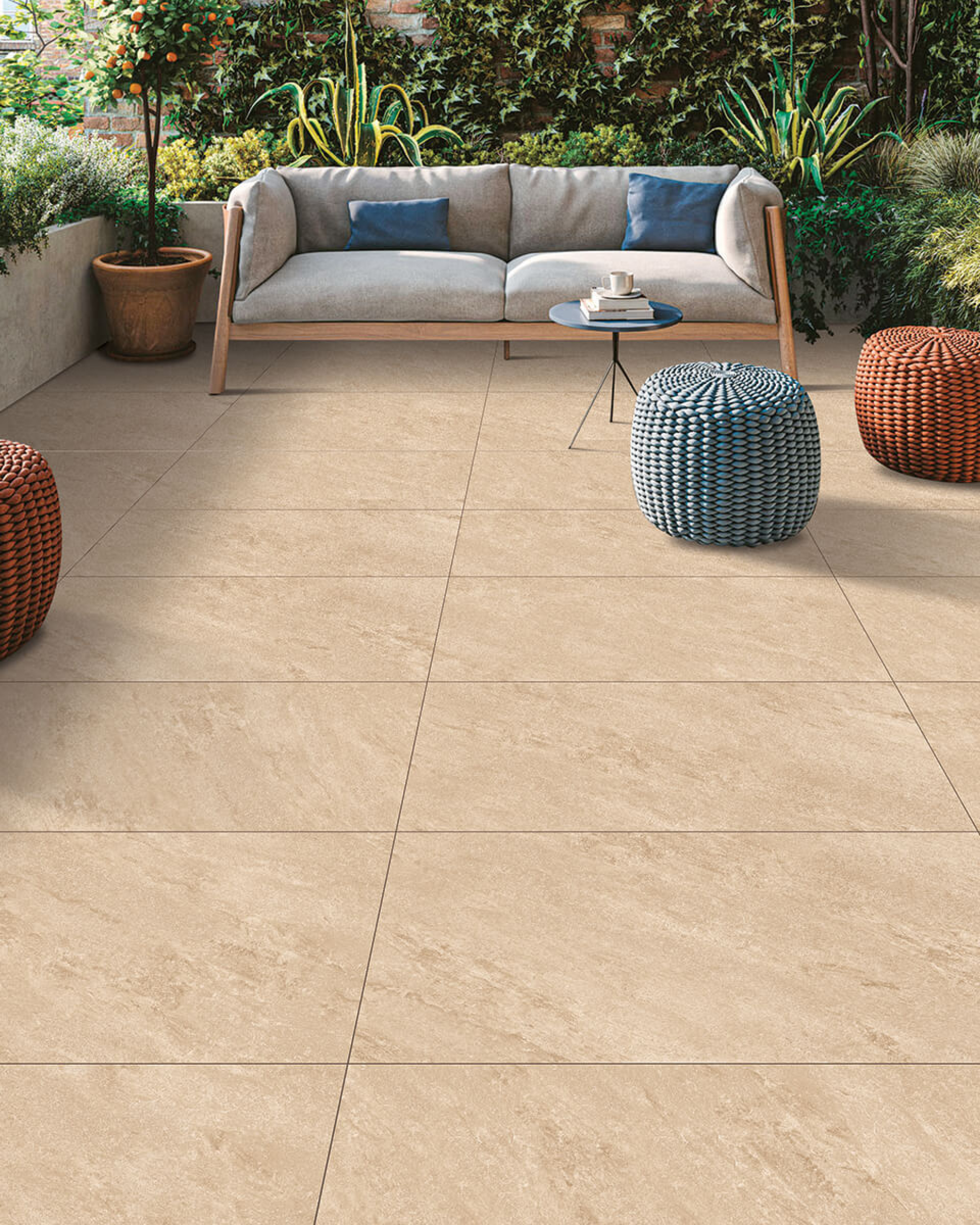 Lithos Beige Porcelain Paving | Stone Store