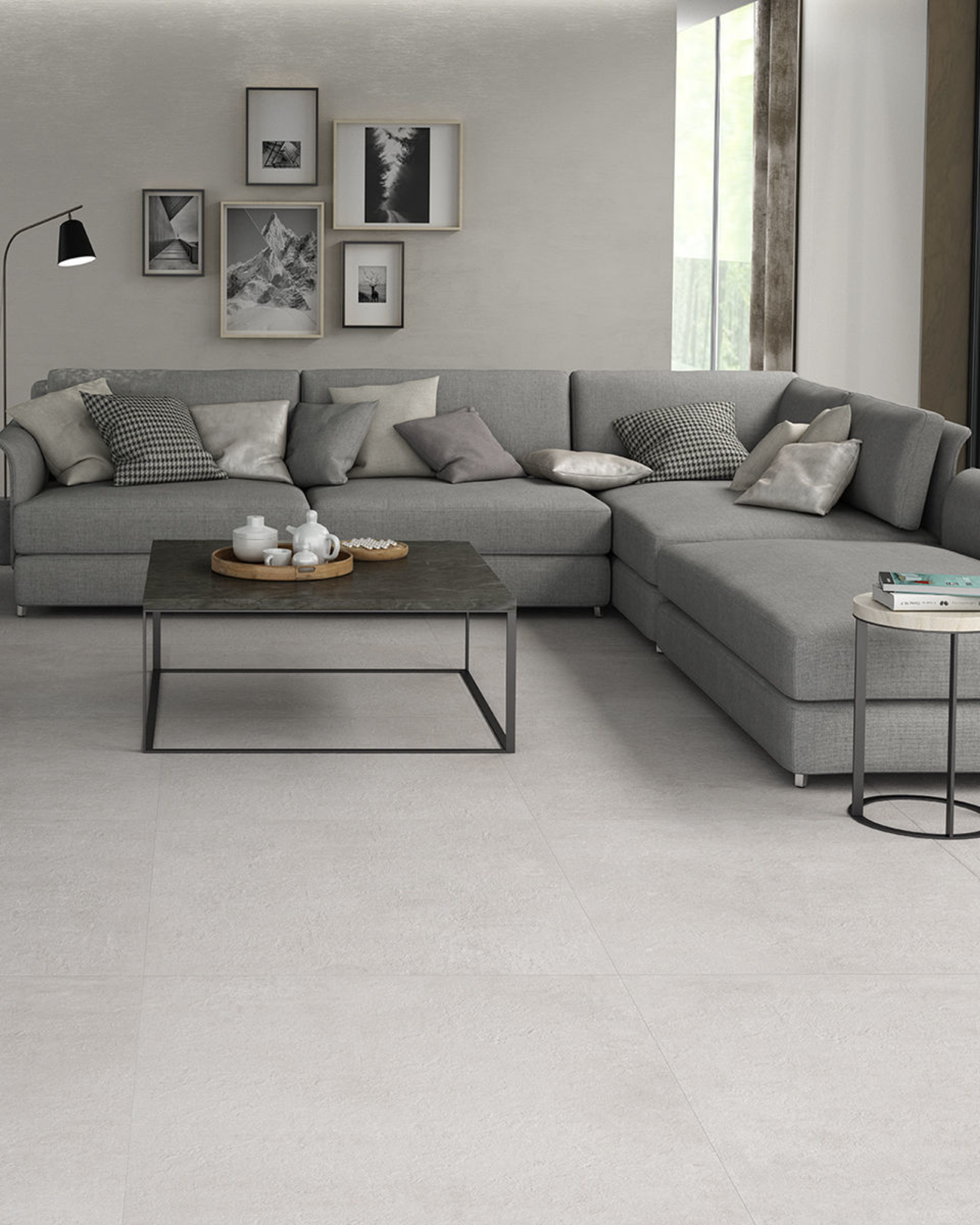 Vogue Perla Concrete Effect Porcelain Tiles | Stone Store