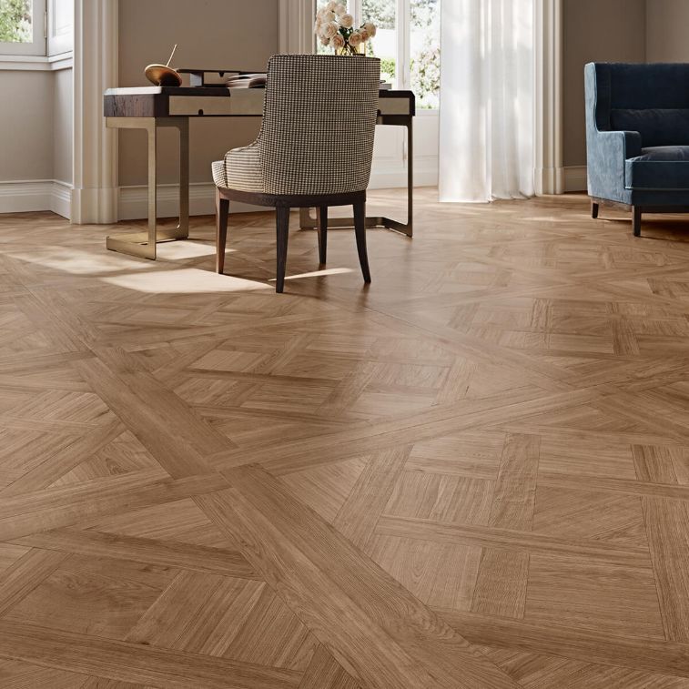 Versailles Classical Nut Wood Effect Porcelain Tiles | Stone Store