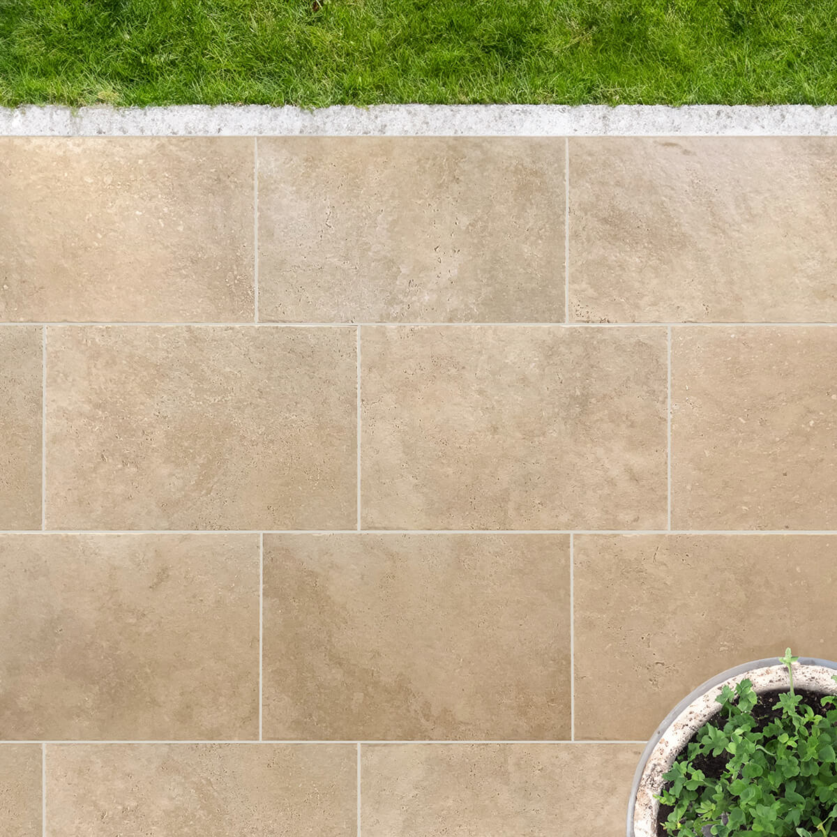 Hamlet Natural Antiqued Porcelain Paving - 900x600mm | Stone Store