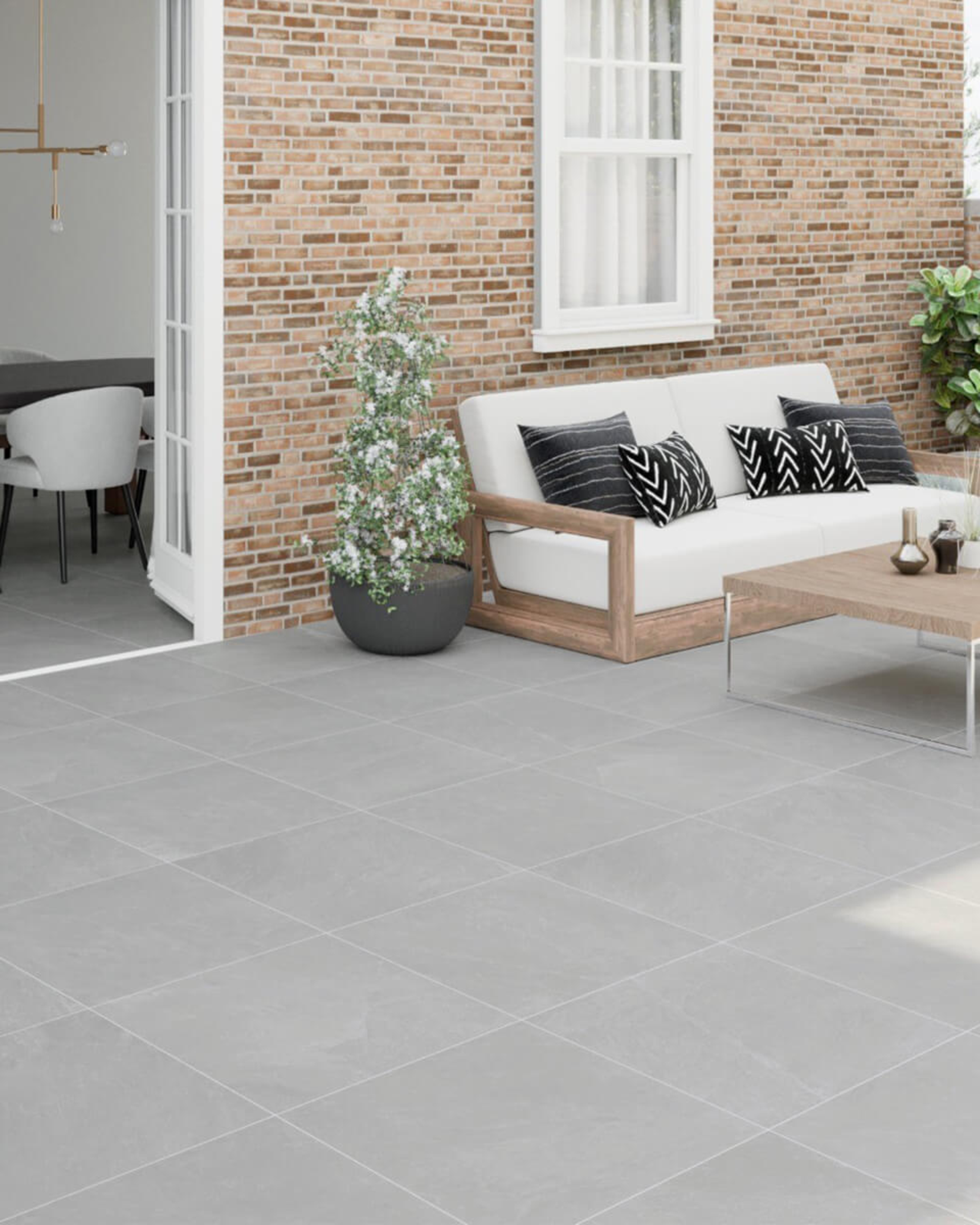 Rock Slate Grigio Porcelain Outdoor Paving Slabs | Stone Store