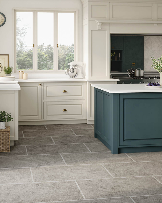 Kensington Natural Grey Limestone Effect Porcelain Tiles | Stone Store
