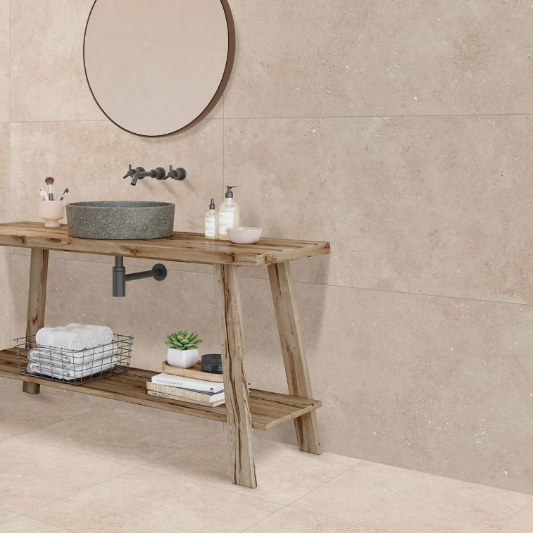 Arles Beige Stone Effect Porcelain Tiles | Stone Store