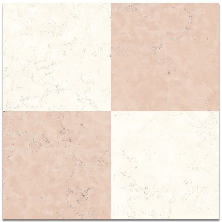 Firenza Rose Pink Checkerboard Tiles | Stone Store