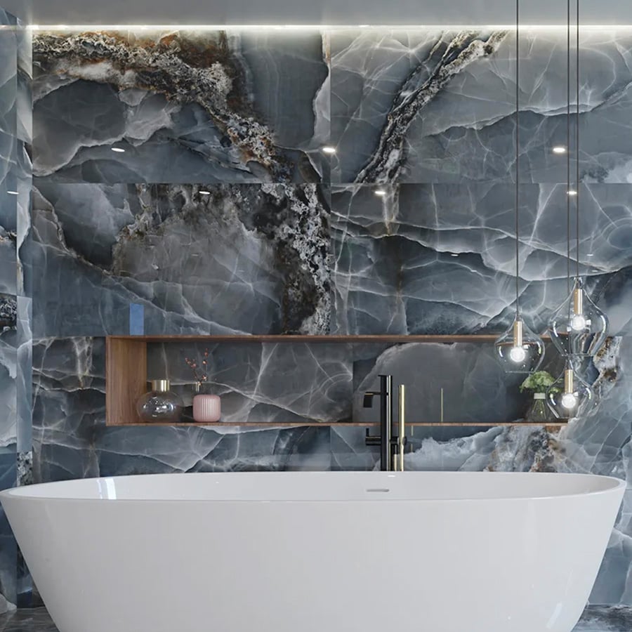 Bathroom Feature Wall Tile Ideas | StoneSuperstore | StoneSuperstore