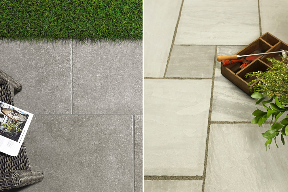 Porcelain vs Sandstone Paving Slabs | Stone Store